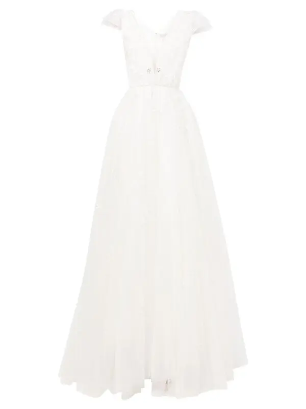 Jenny Packham Charm Sequin-embellished Gown - White