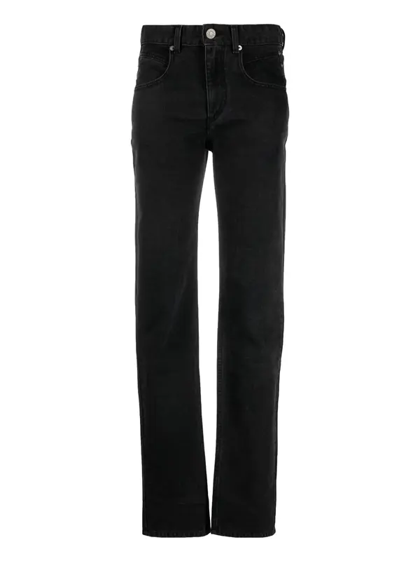 MARANT ETOILE Vendelia Straight-leg Jeans - Black