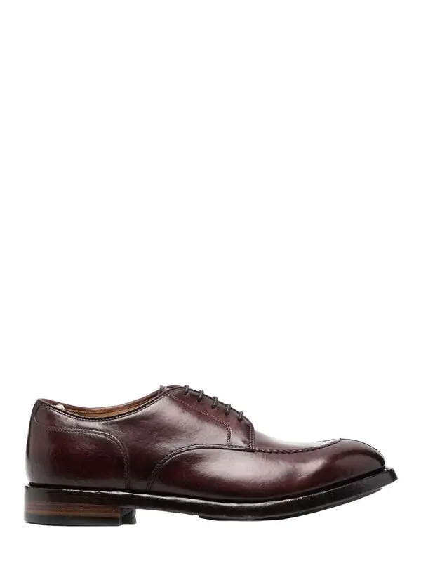 Officine Creative Lace-up Leather Derby Shoes - Red