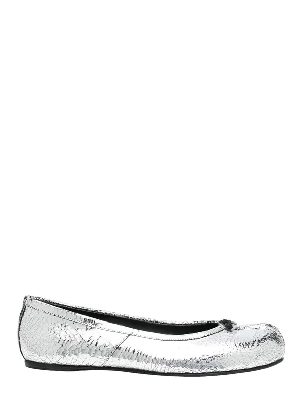 MAISON MARGIELA Tabi Ballerina Shoes - Silver