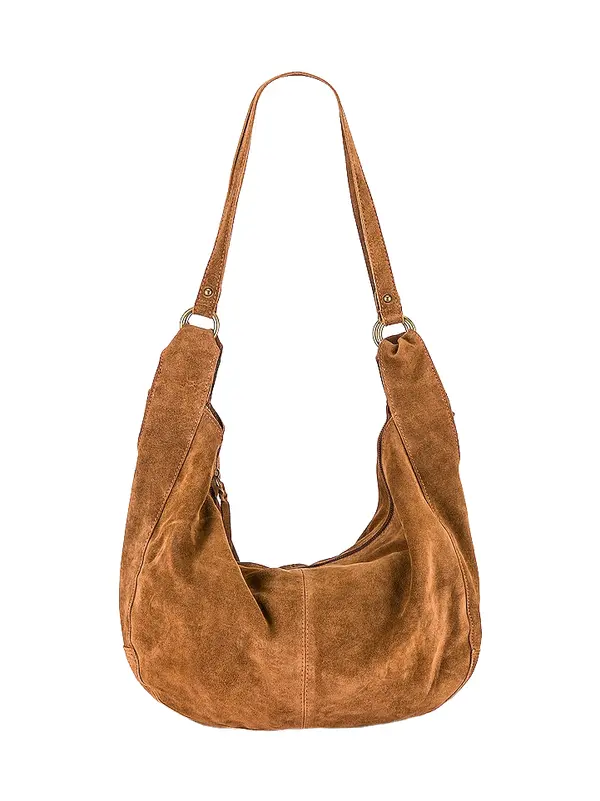 Free People Roma Suede Tote - Rust