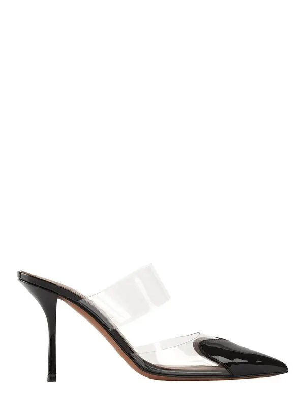 Alaïa Le Coeur Pvc And Leather Mules - Black