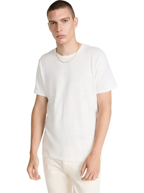 Rag & Bone Classic Flame Tee - White