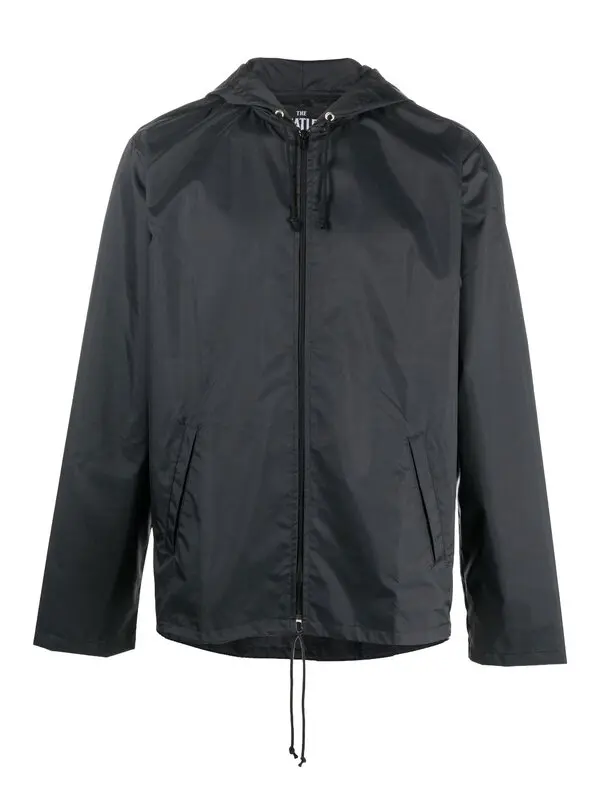 Comme Des Garçons The Beatles Graphic Print Hooded Jacket - Black
