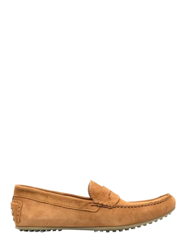 HACKETT Classic Suede Loafers - Brown