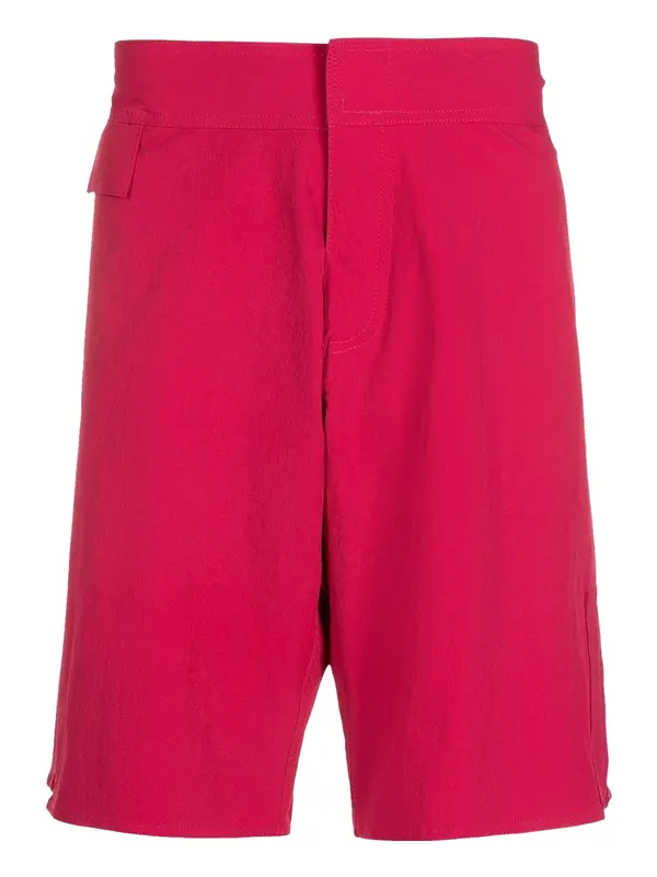 AMIR SLAMA Knee-length Swim Shorts - Red