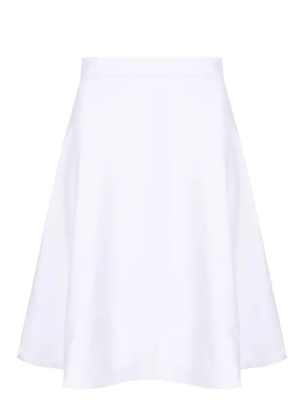 AMIR SLAMA High-waist Midi Skirt - White