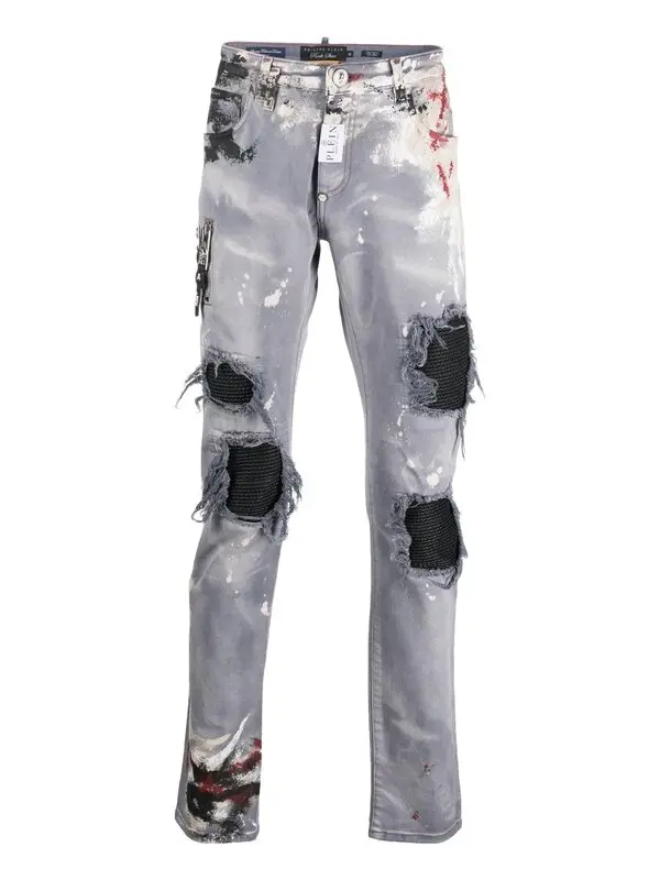 Philipp Plein Rock Star Denim Jeans - Blue
