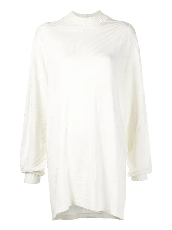 RtA Tropical Cassia Oversized Dress - White