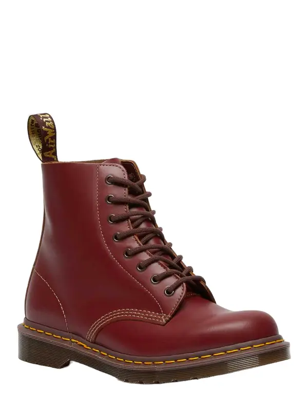 Dr. Martens 1460 Vintage Made Combat Boots - Red