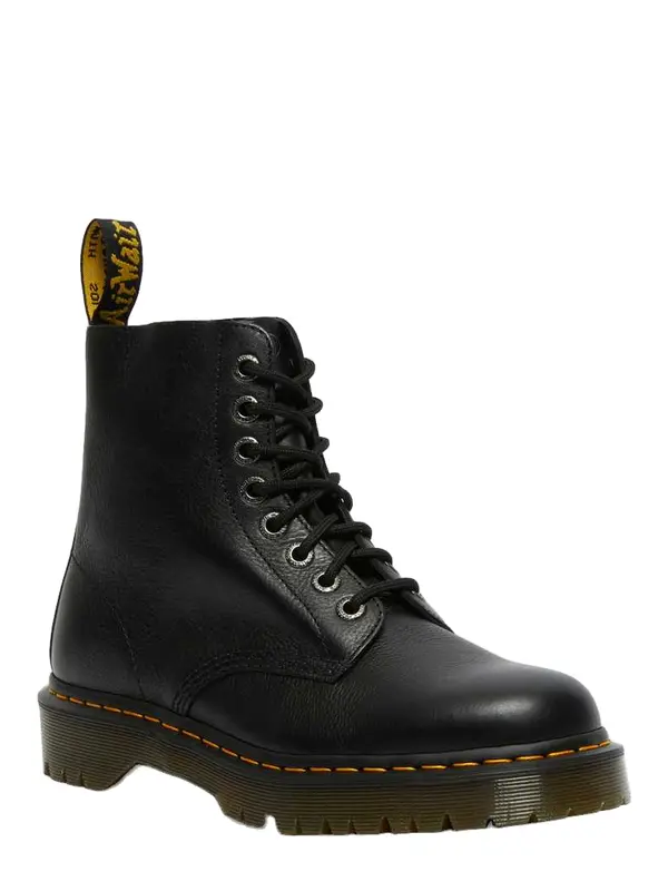 Dr. Martens 1460 Bex Pisa Leather Lace-up Boots - Black