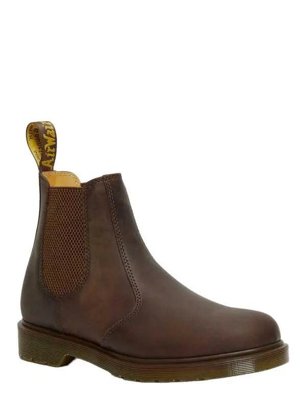 Dr. Martens 2976 Crazy Horse Leather Chelsea Boots - Brown