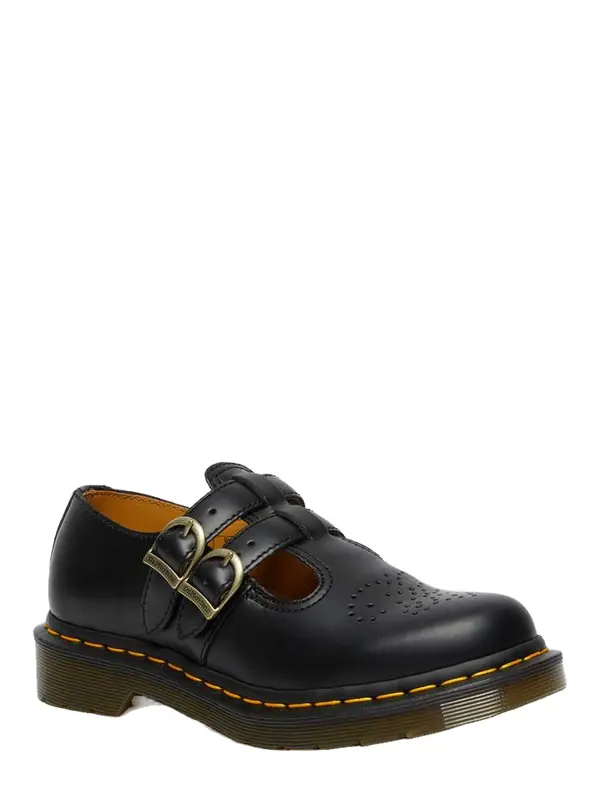 Dr. Martens 8065 Smooth Leather Mary Jane Shoes - Black