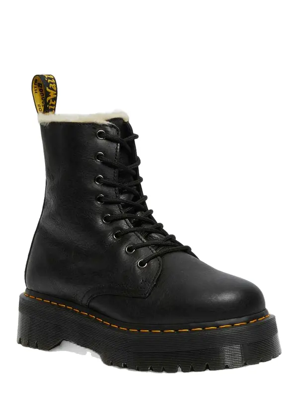 Dr. Martens Jadon Leather Platform Boots - Black