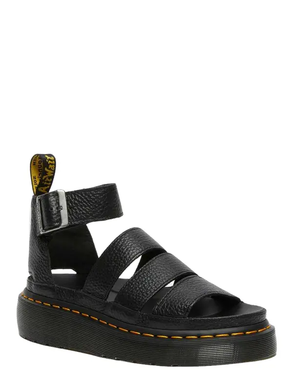 Dr. Martens Clarissa Ii Leather Platform Sandals - Black