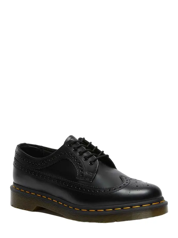 Dr. Martens 3989 Smooth Leather Brogue Shoes - Black