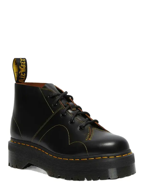 Dr. Martens Church Quad Platform Monkey Boots - Black