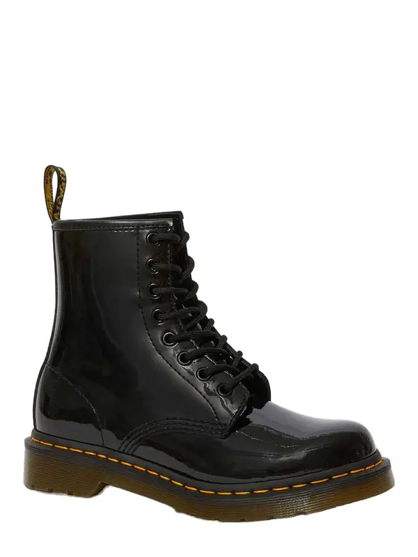 Dr. Martens 1460 Patent Leather Lace Up Boots - Black