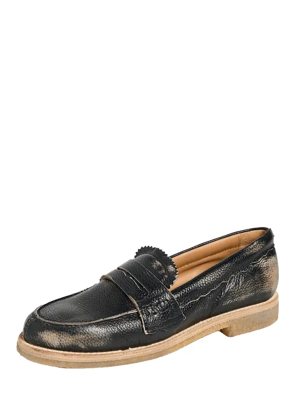 Golden Goose Jerry Mocassino Leather Loafers - Black