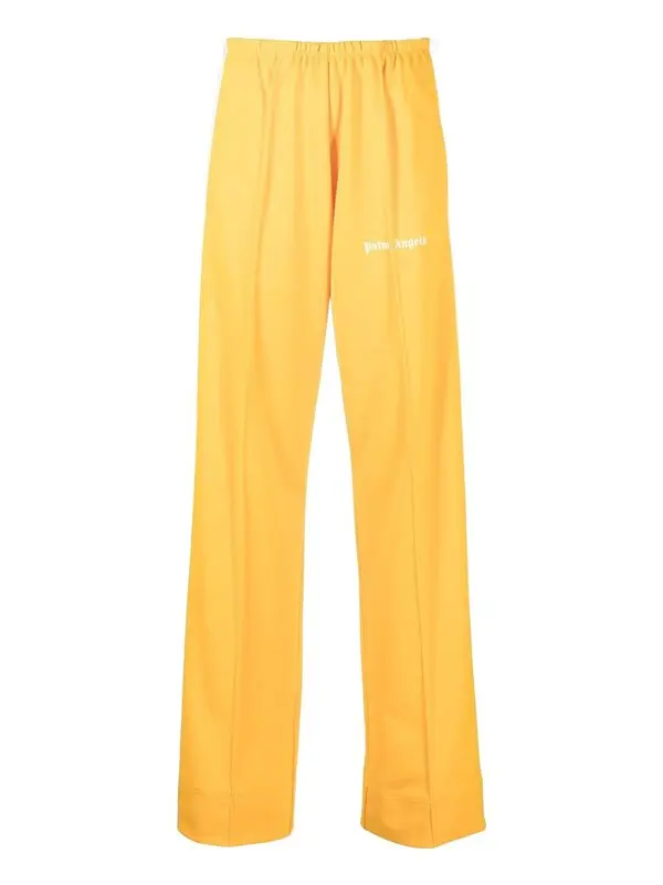 Palm Angels Logo-print Loose-fit Track Pants - Yellow