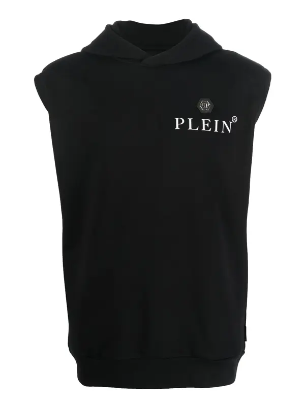 Philipp Plein Hexagon Logo-print Hoodie - Black