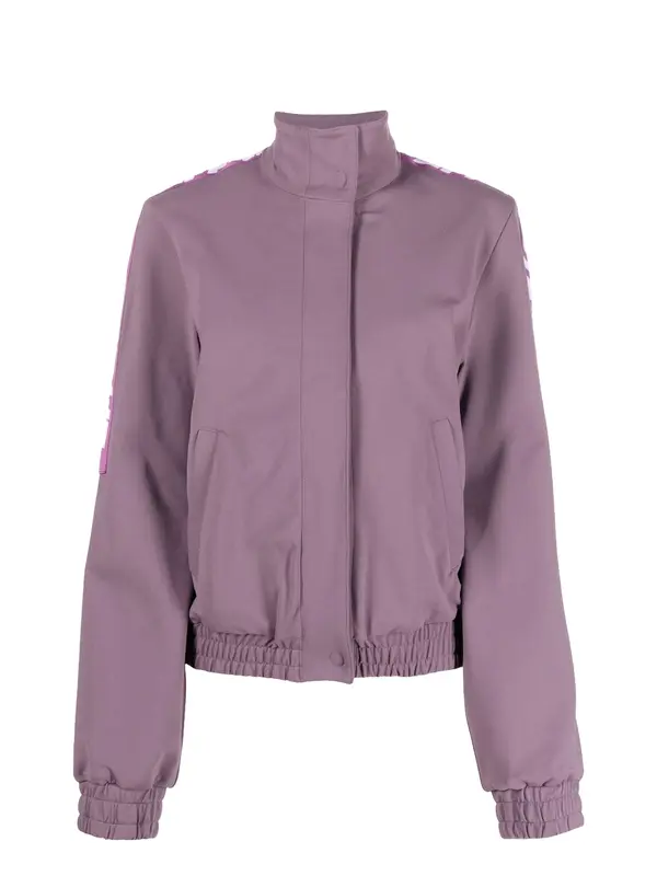 Off-White Athletic Logo Band Track Jacket - Purple