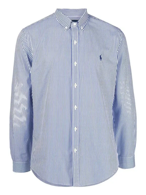 Polo Ralph Lauren Pinstriped Button-down Shirt - Blue