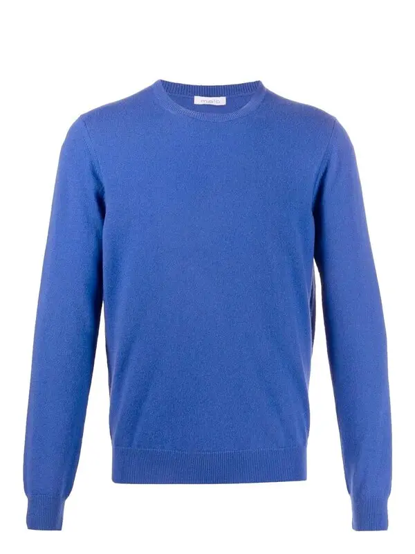 Malo Fine-knit Cashmere Jumper - Blue