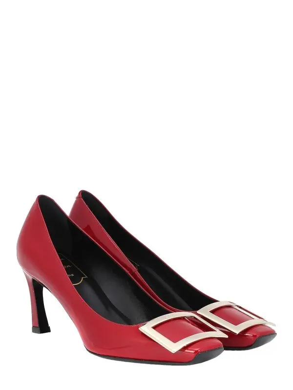 ROGER VIVIER Trompette Patent Leather Pumps - Red