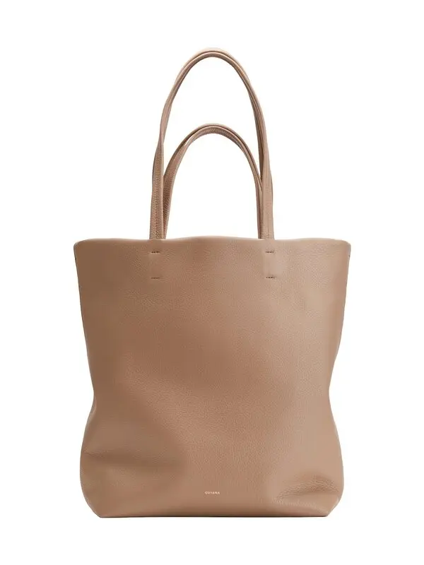 Cuyana Leather Tote Bag - Cappuccino