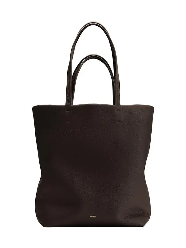Cuyana Leather Tote Bag - Mocha