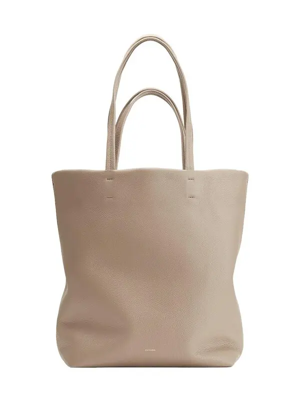 Cuyana Leather Tote Bag - Stone