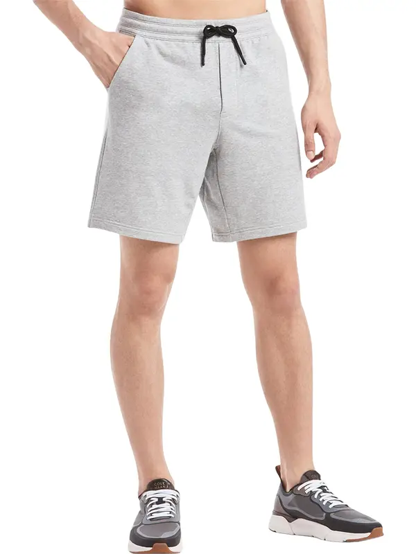 PUBLIC REC Weekend Cotton-stretch Shorts - Heather Silver Spoon