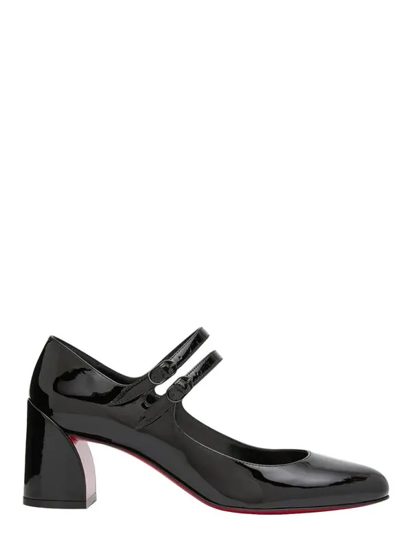 CHRISTIAN LOUBOUTIN 55mm Miss Jane Patent Pumps - Black