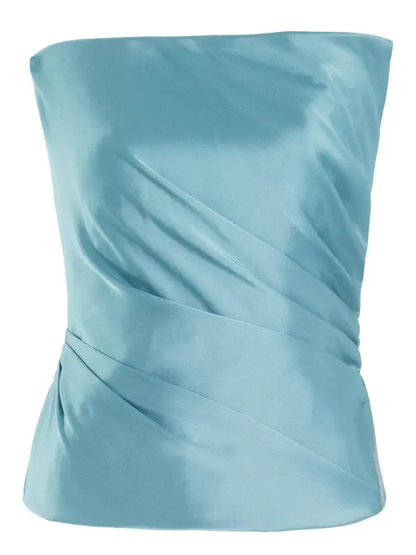 Paris Georgia Structured Bodice Top - Blue