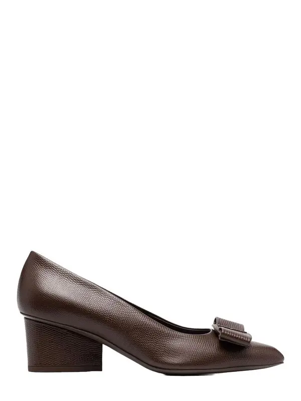 FERRAGAMO 60mm Bow-detail Pumps - Brown