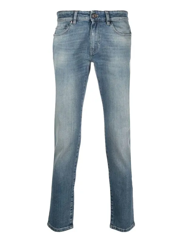 PT TORINO Mid-rise Slim-cut Jeans - Blue