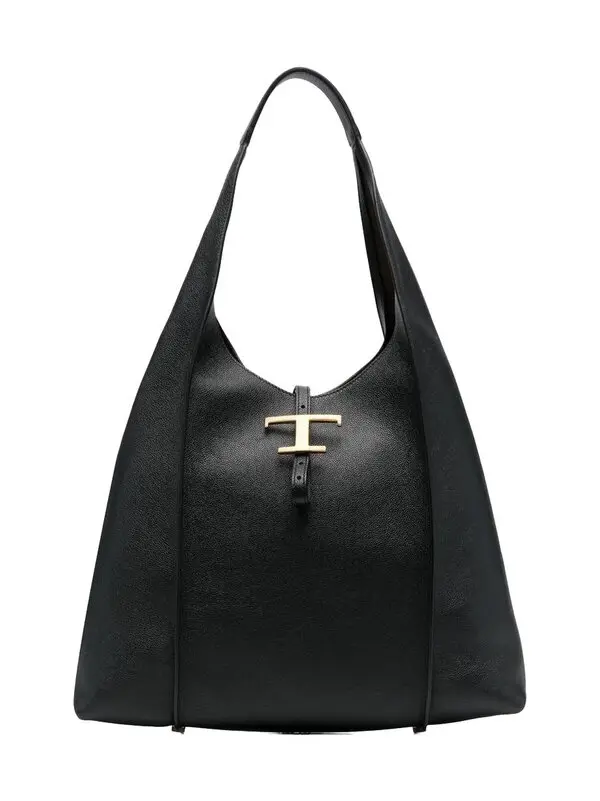 TOD'S Leather Shoulder Bag - Black