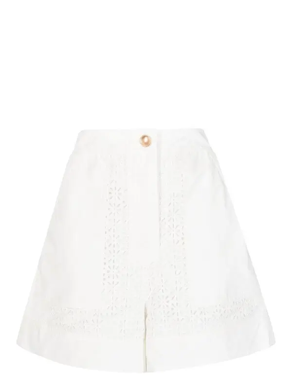 3.1 Phillip Lim Broderie-anglaise Panelled Shorts - White