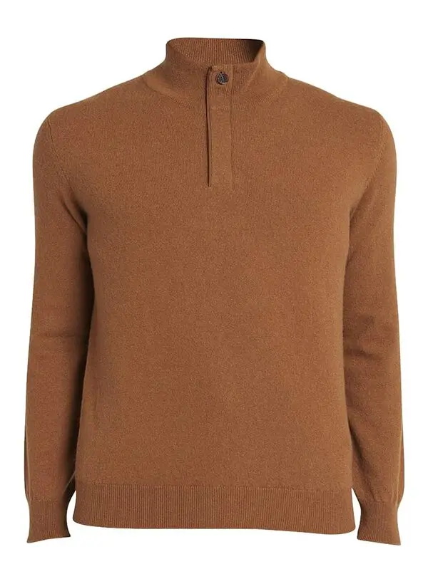 Zegna Cashmere Quarter-zip Pullover - Foliage