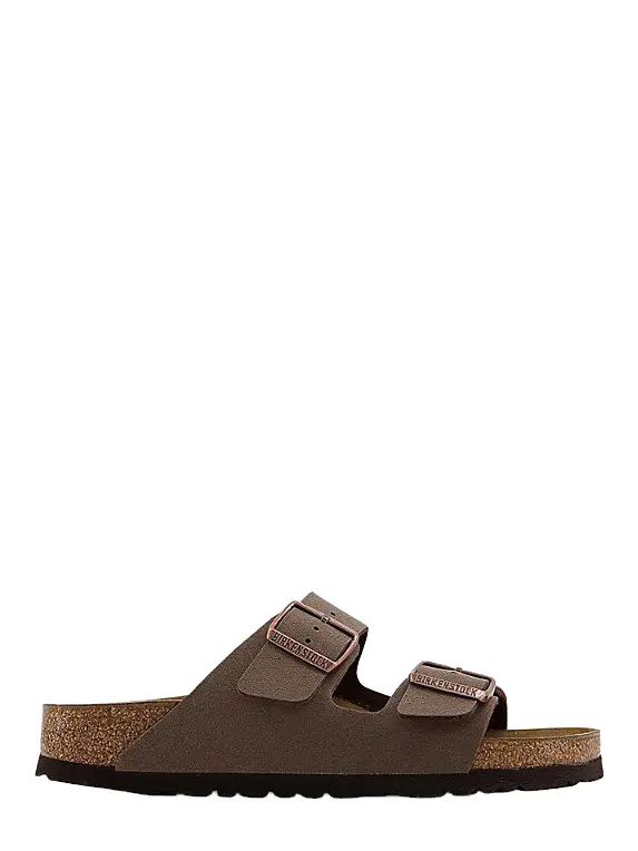 BIRKENSTOCK Arizona Faux-leather Sandals - Mocha Birko Flor