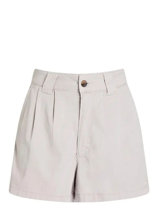 Ba&sh Pleated Lyocell-blend Shorts - Light Gray