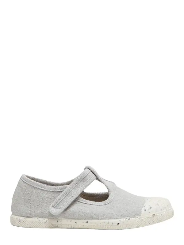 CHILDRENCHIC T-strap Canvas Sneakers - Grey