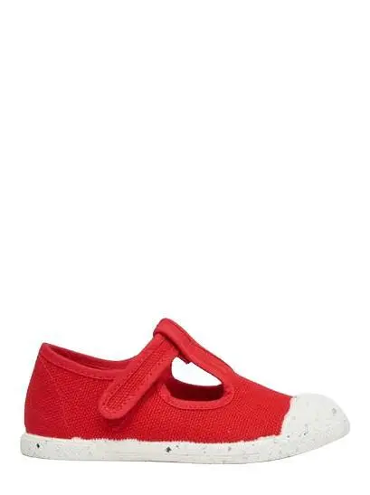 CHILDRENCHIC T-strap Canvas Sneakers - Red