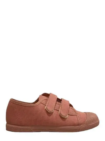 CHILDRENCHIC Double Strap Canvas Sneakers - Rosewood