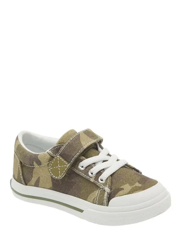 FOOTMATES Jordan Canvas Sneaker - Green Camo
