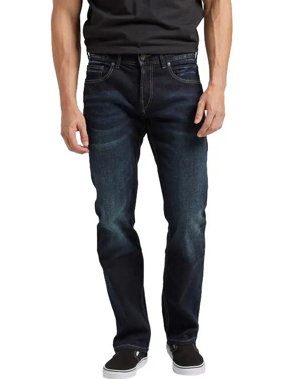 SILVER JEANS CO. Allan Straight Leg Jeans - Indigo