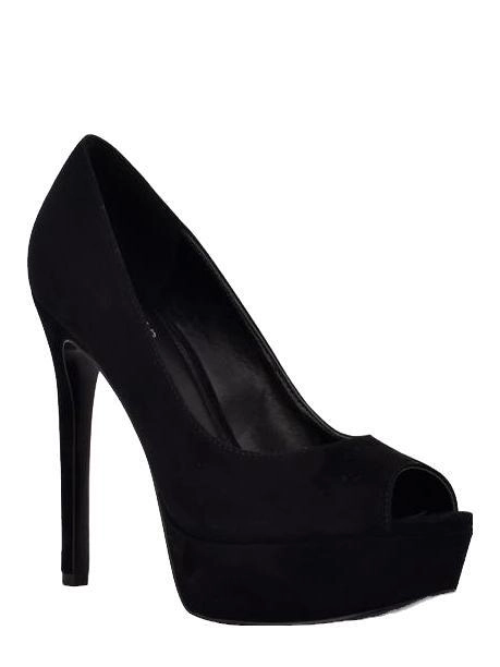 Guess Cacei Peep Toe Platform Pump - Black