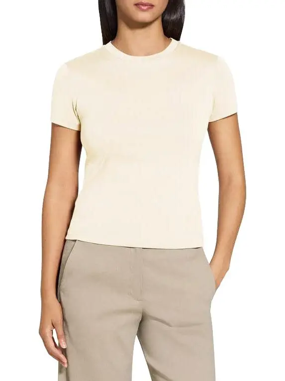 Theory Tiny Apex Organic Pima Cotton T-shirt - Sunbeam