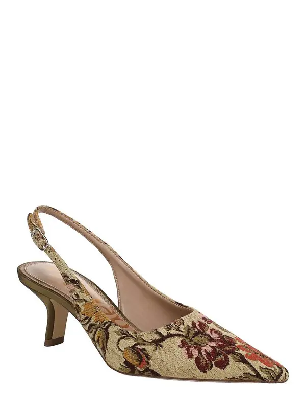 Sam Edelman Bianka Slingback Pumps - Natural